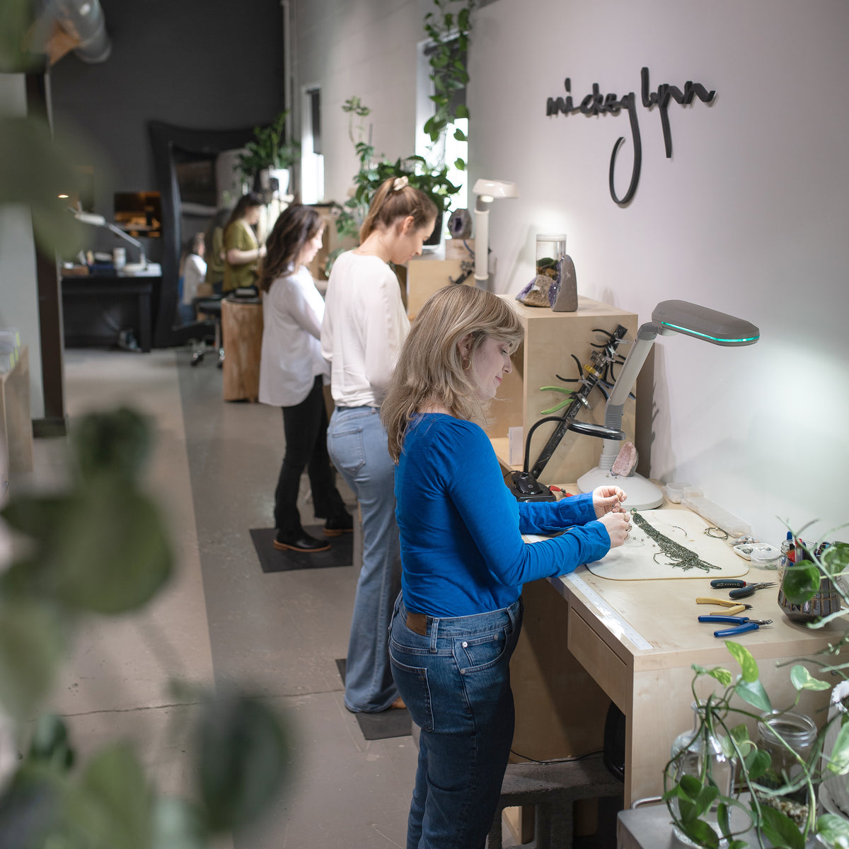 Aqua Earrings - Mickey Lynn